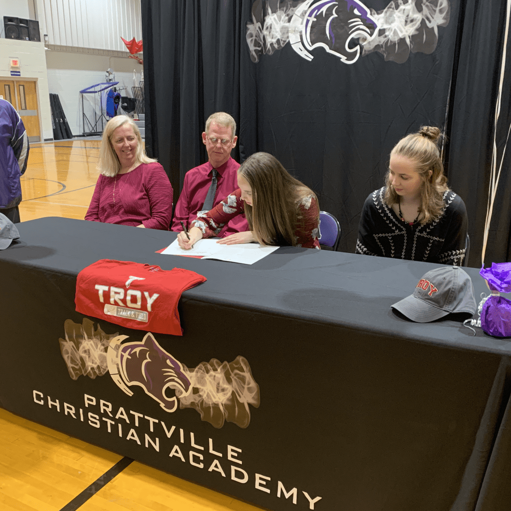 PCA's Ginny Gunn Signs Track And Field LOI With Troy University ...